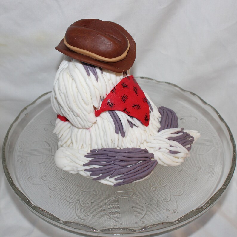 Fondant Dog Cake Topper Fondant Puppy Fondant Sheepdog - Etsy