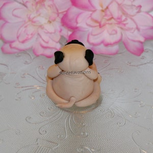 Fondant Dog Cake Topper - Fondant Pug - Pug Topper - Fondant Puppy ...