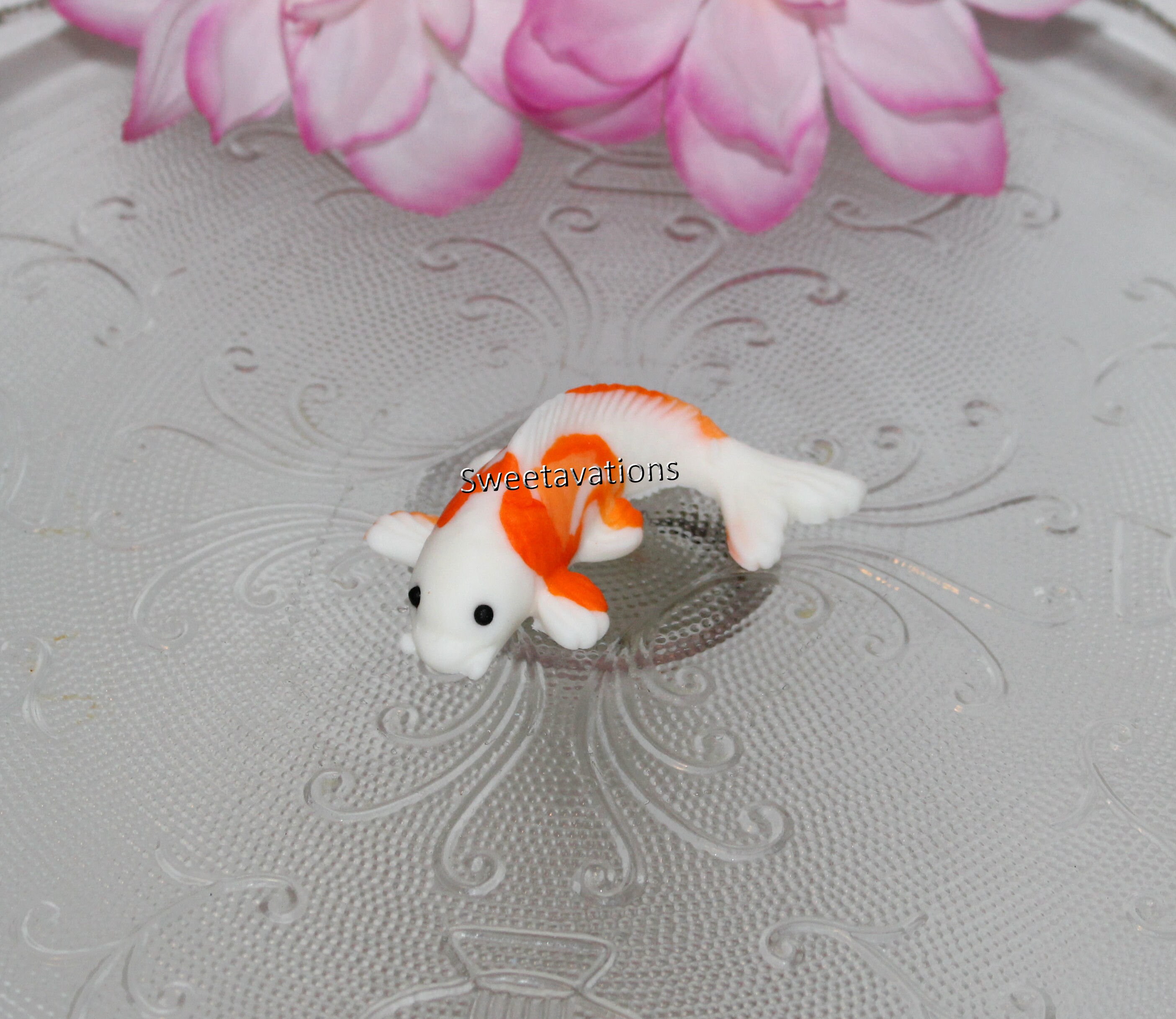 Fondant Koi Fish Cake Topper Koi Fish Cupcake Topper Koi | Etsy