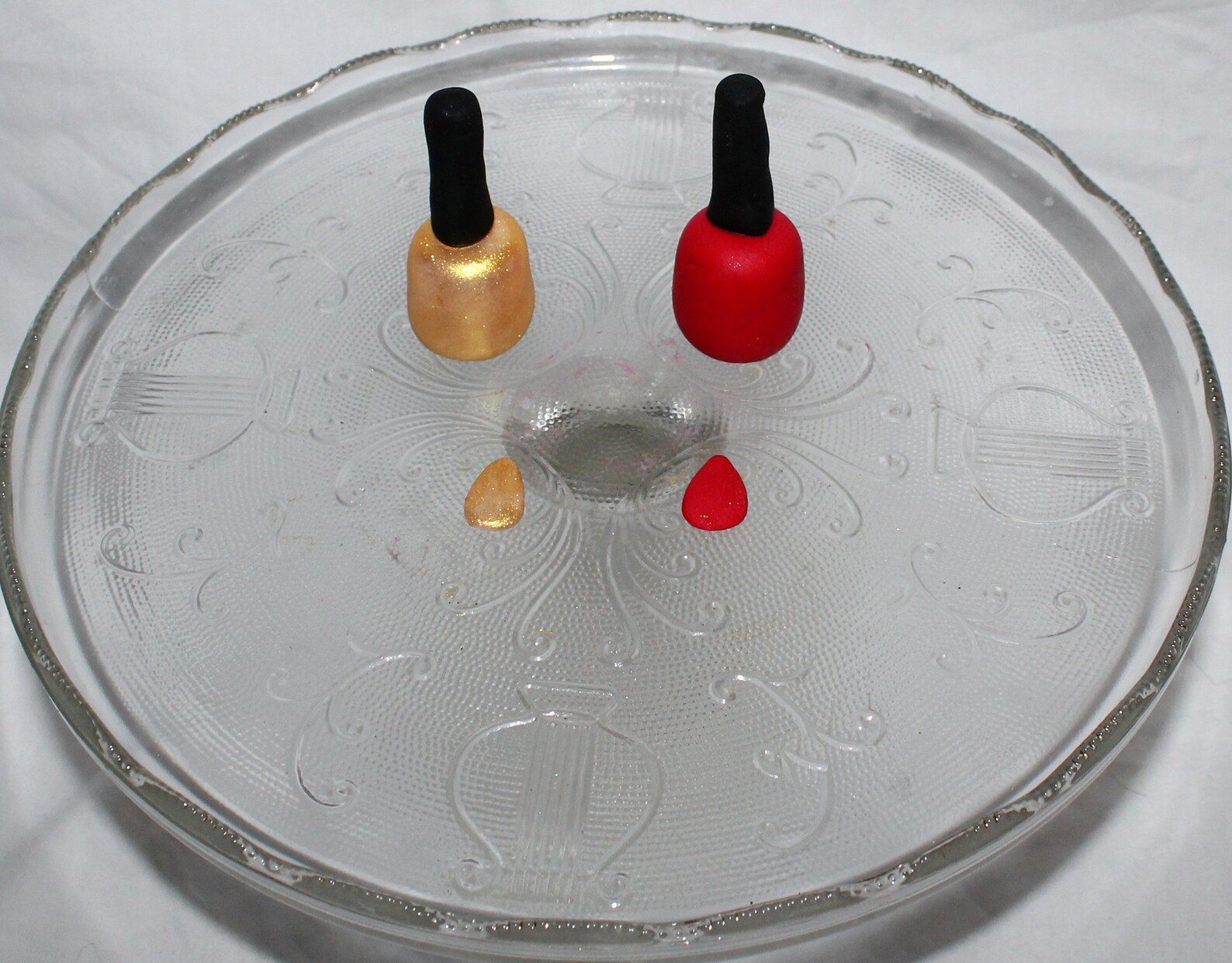 Fondant Nail Polish Cake Topper Nail Salon Topper Fondant - Etsy