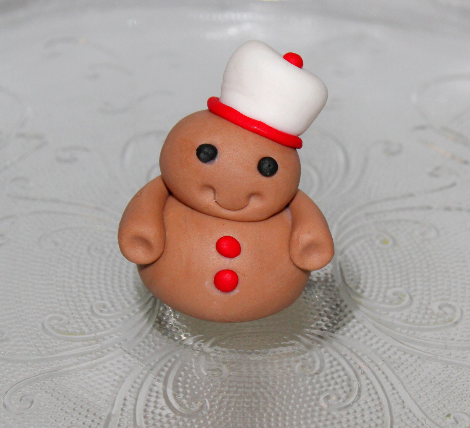 Fondant Gingerbread Man Cake Topper Gingerbread Topper | Etsy