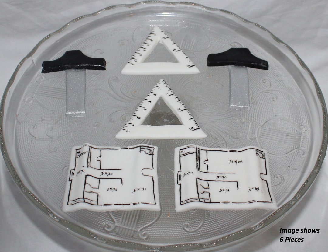 Fondant Architect Cake Topper - Architect Topper - Fondant Engineer ...