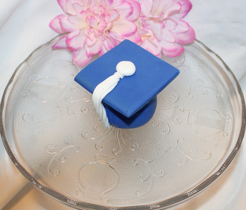 Fondant Graduation Cap Cake Topper Fondant Grad Hat Grad - Etsy