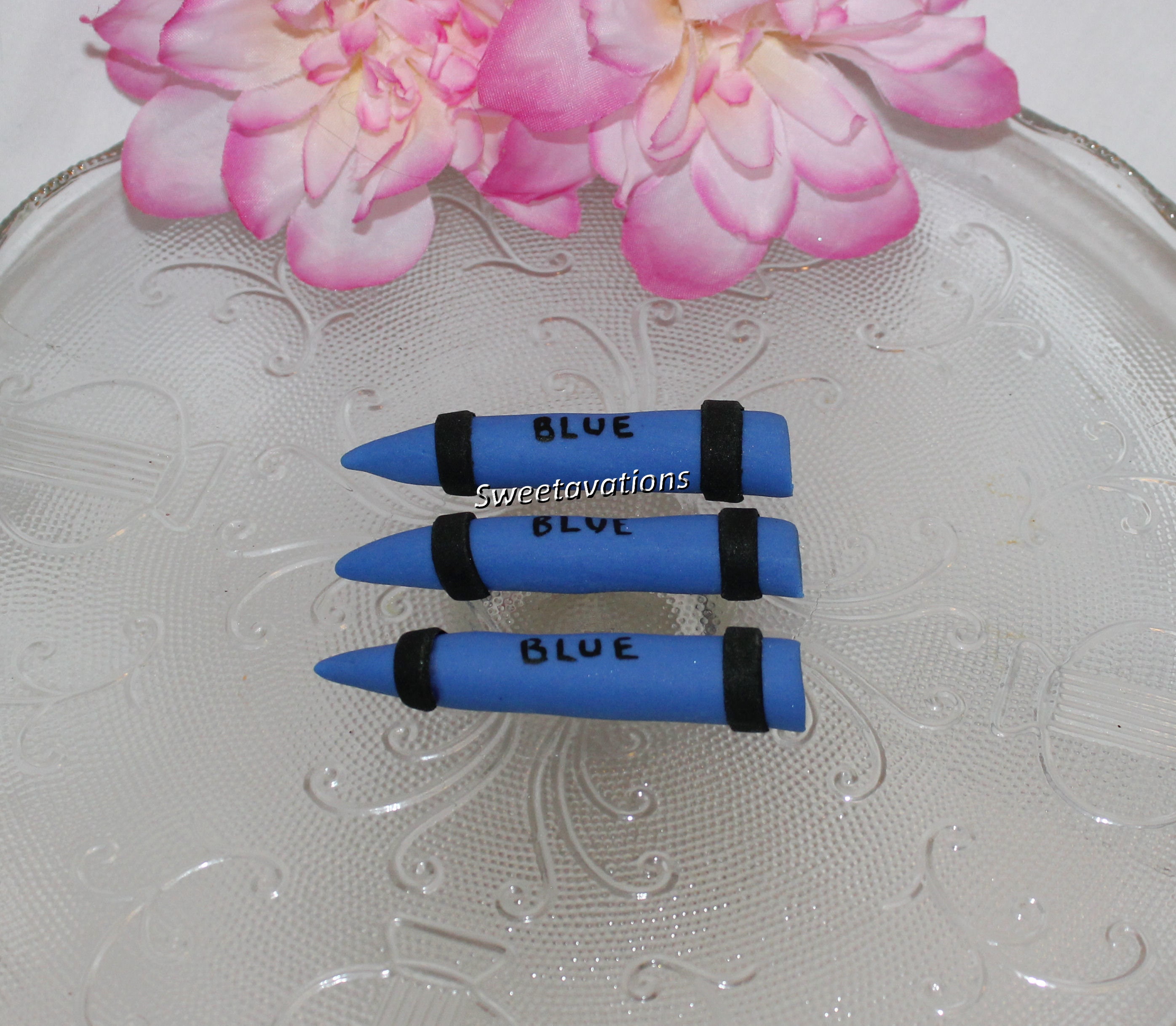 Fondant Crayon Cake Topper Crayon Topper Fondant Art Art | Etsy New Zealand