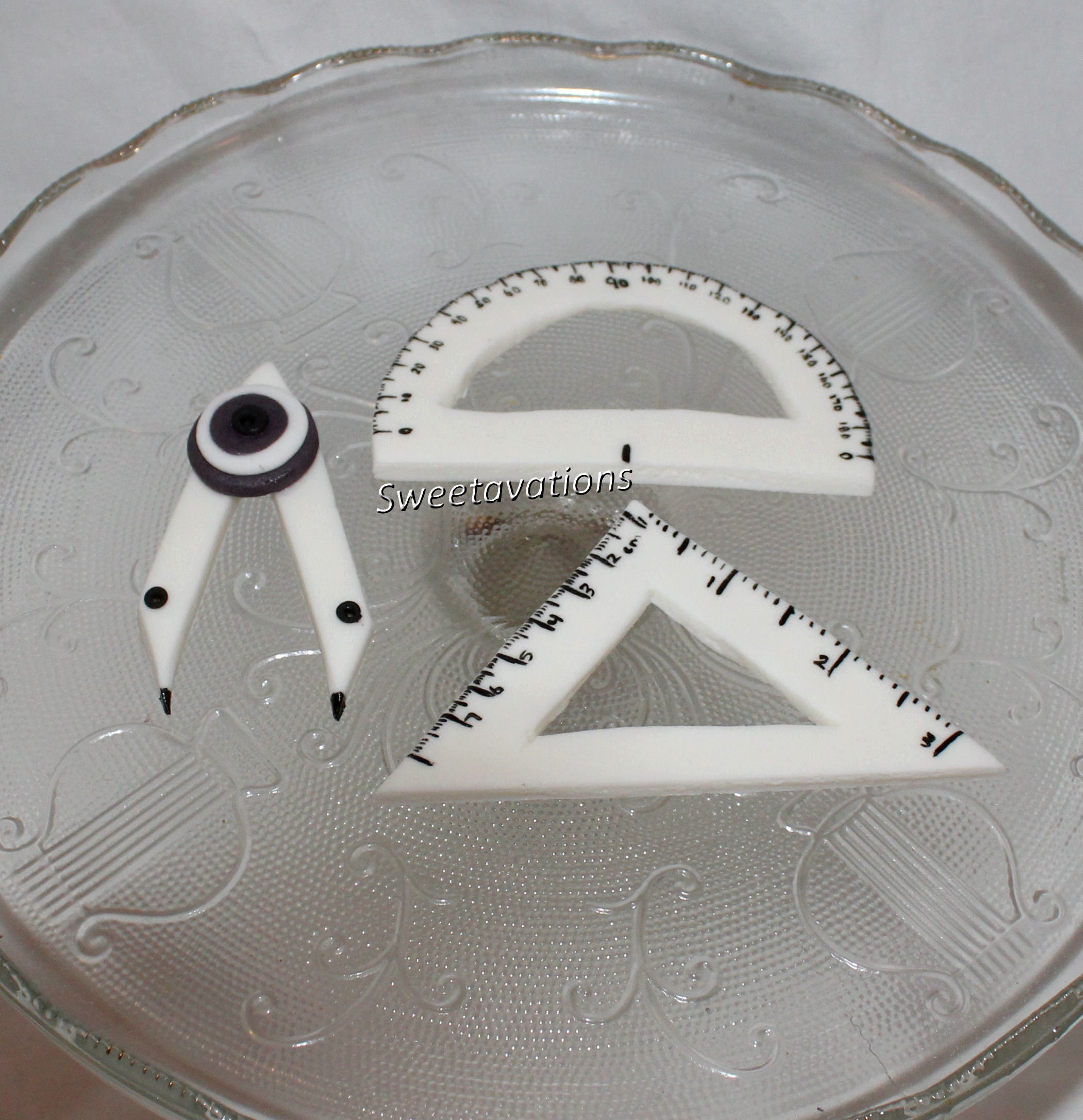 Fondant Civil Engineering Cake Topper, Engineer Graduation, Blueprint ...