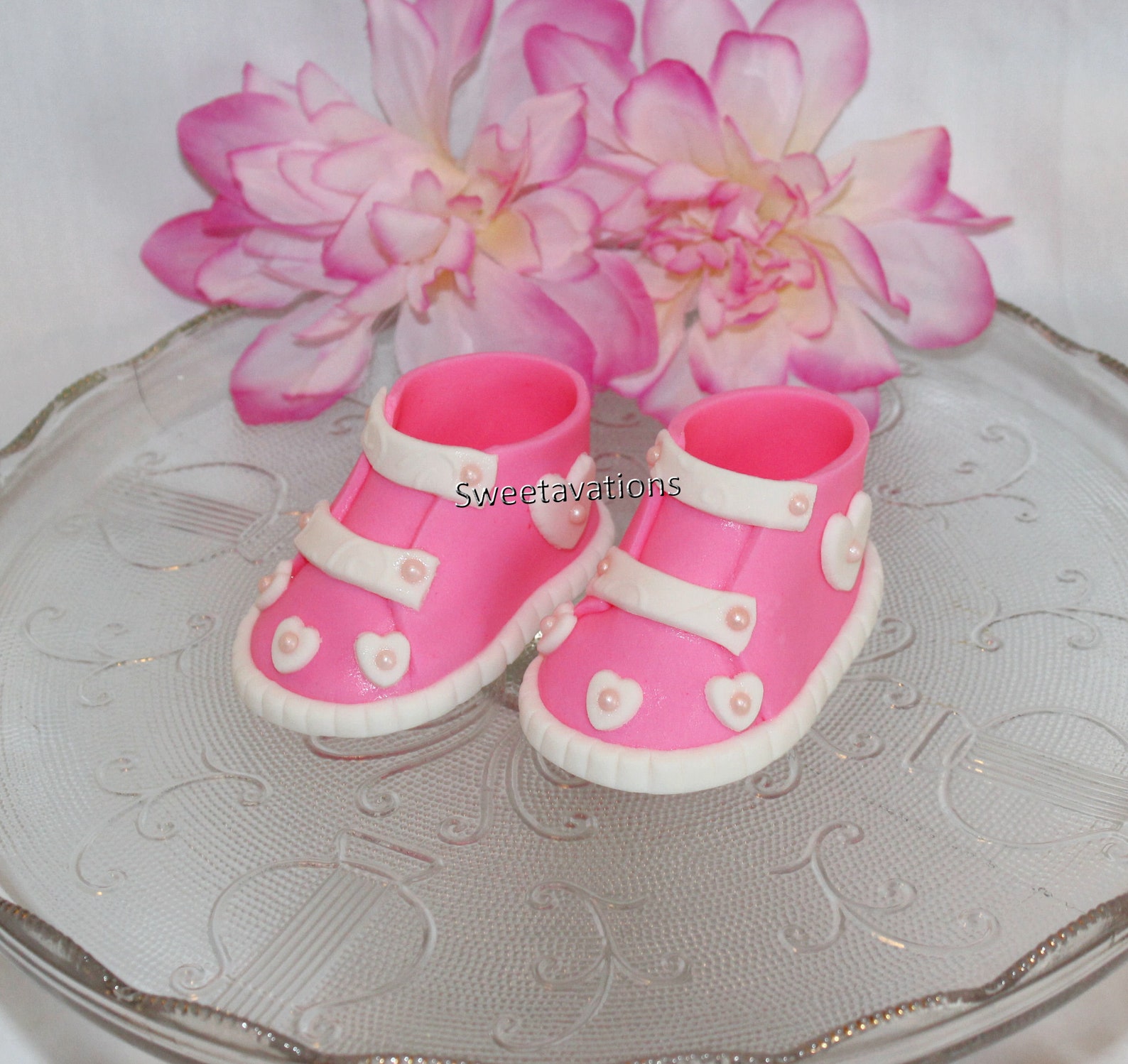 Fondant Baby Shoes Cake Topper Baby Sandals Topper baby | Etsy