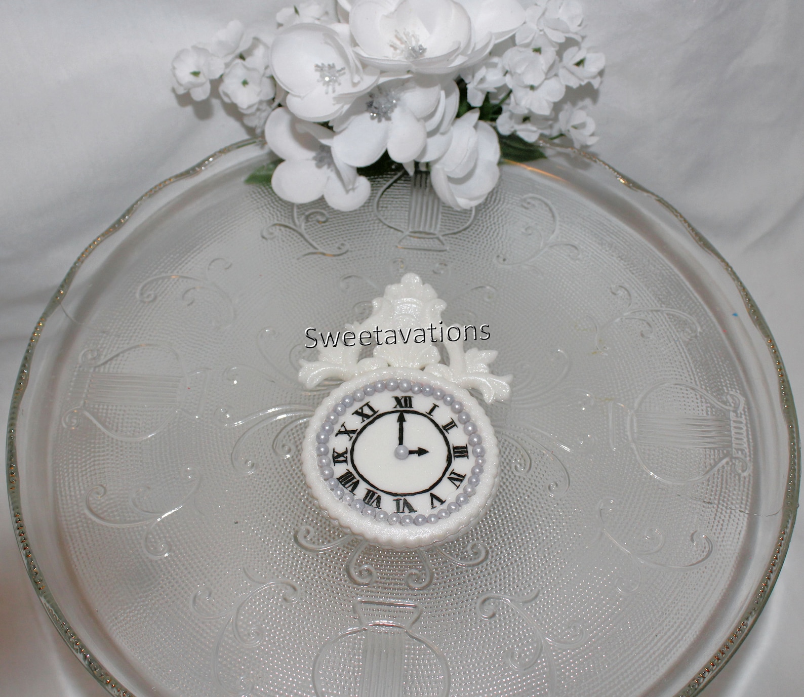 Fondant Clock Cake Topper Steampunk Topper Fondant - Etsy