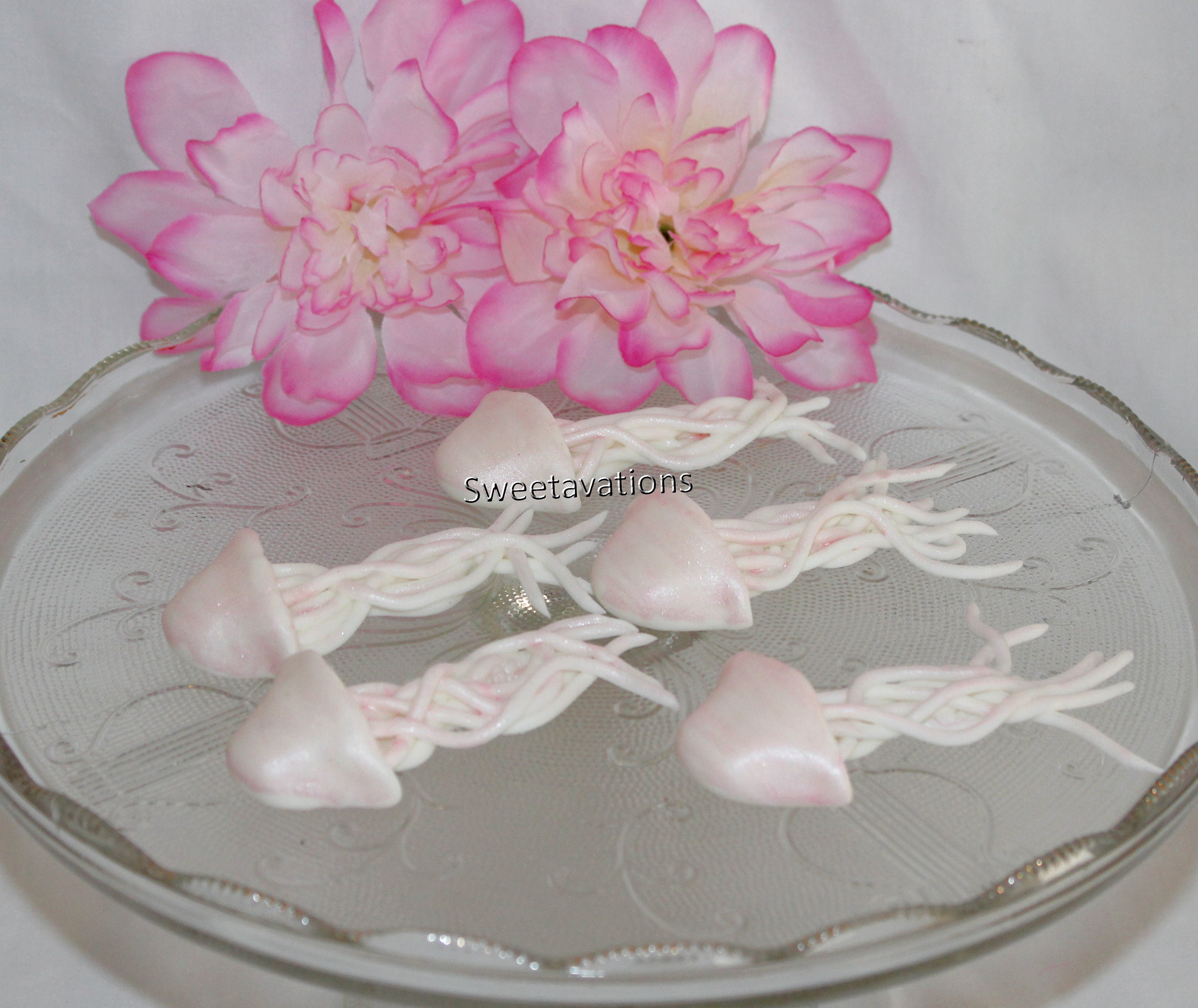 Fondant Jellyfish Cake Topper Jellyfish Topper Fondant - Etsy UK