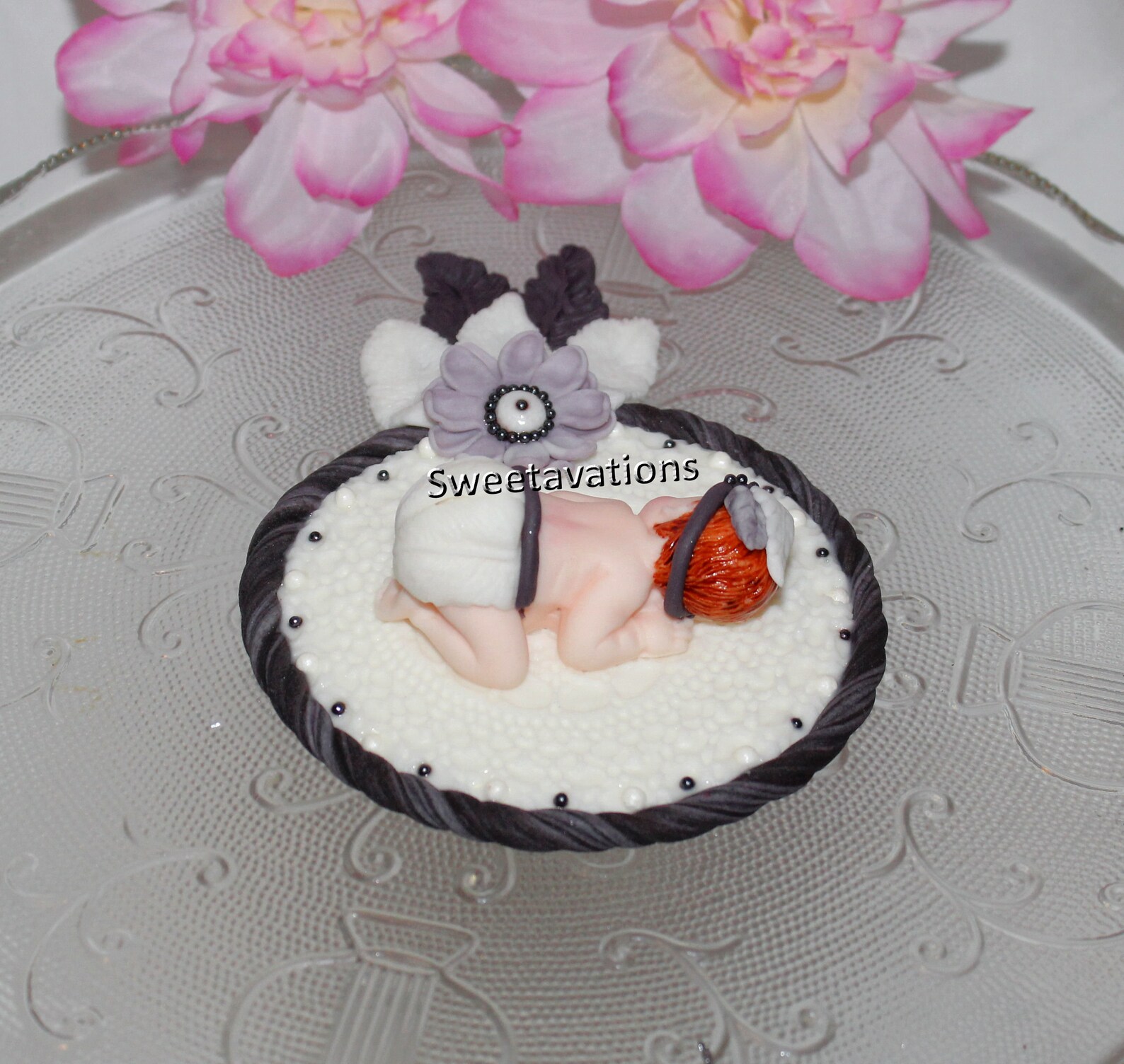 Fondant Native American Baby Cake Topper Tribal Baby Topper - Etsy