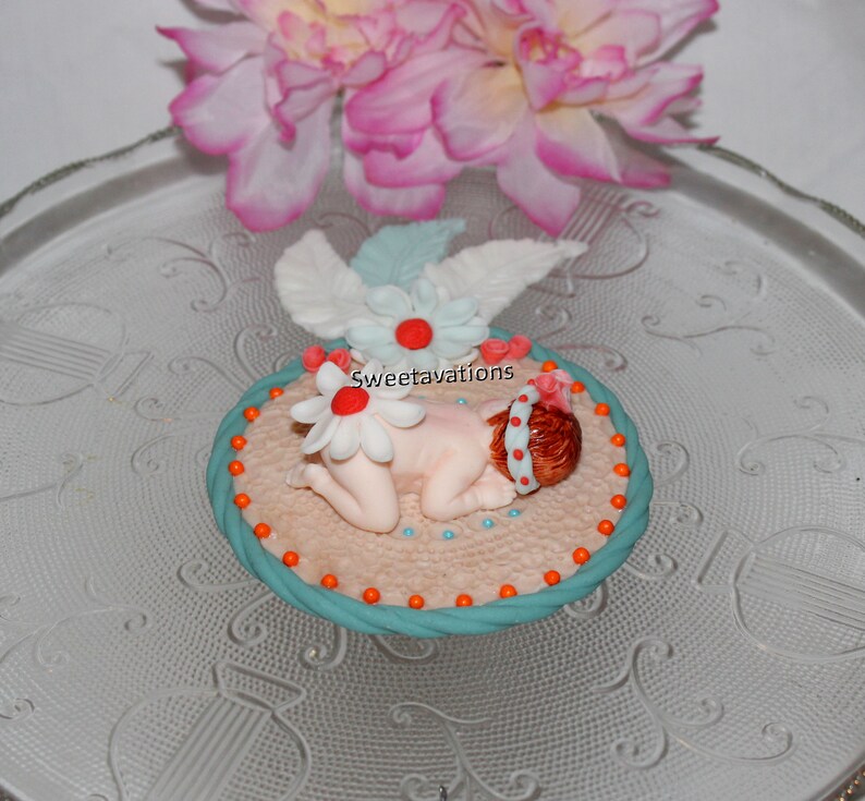 Fondant Native American Baby Cake Topper Tribal Baby Topper | Etsy