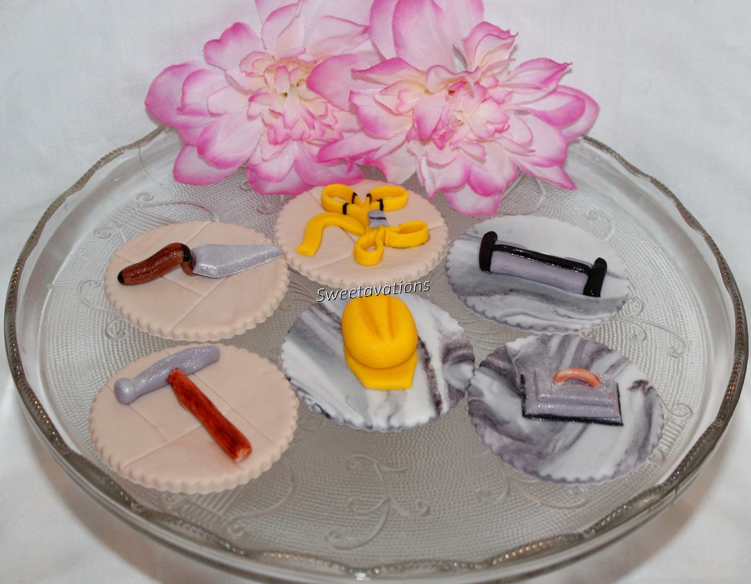 Fondant Mason Construction Cake Topper - Construction Cupcake Topper ...