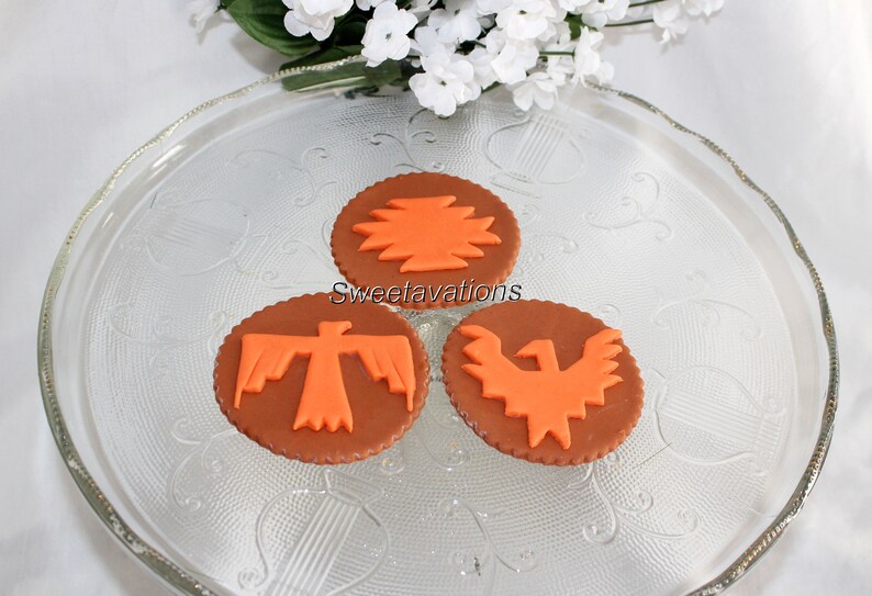 Fondant Native American Cupcake Toppers Southwestern Cupcake - Etsy