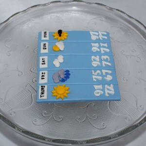Fondant Weather Cake Topper - Weather Forecast - Fondant Meteorologist ...