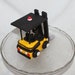 Fondant Forklift Cake Topper - Forklift Topper - Fondant Backhoe ...