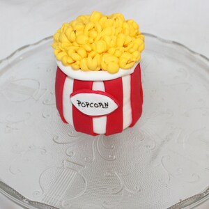Fondant Popcorn Cake Topper Popcorn Topper Popcorn Theme - Etsy