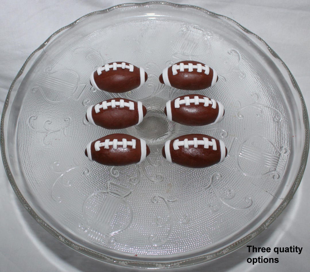 Fondant Football Cake Topper - Football Cake Decoration - Football ...
