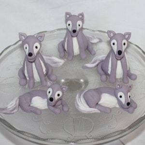 Fondant Wolf Cake Topper Wolf Topper Woodland Animal - Etsy