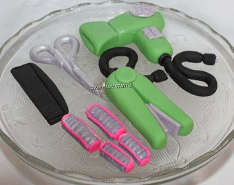 Hairdresser Cake Topper Set - Etsy