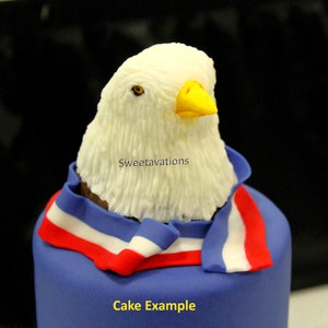 Fondant Eagle Cake Topper Eagle Topper Fondant Bird | Etsy