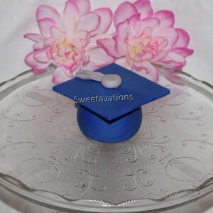 Fondant Graduation Cap Cake Topper Fondant Grad Hat Grad | Etsy