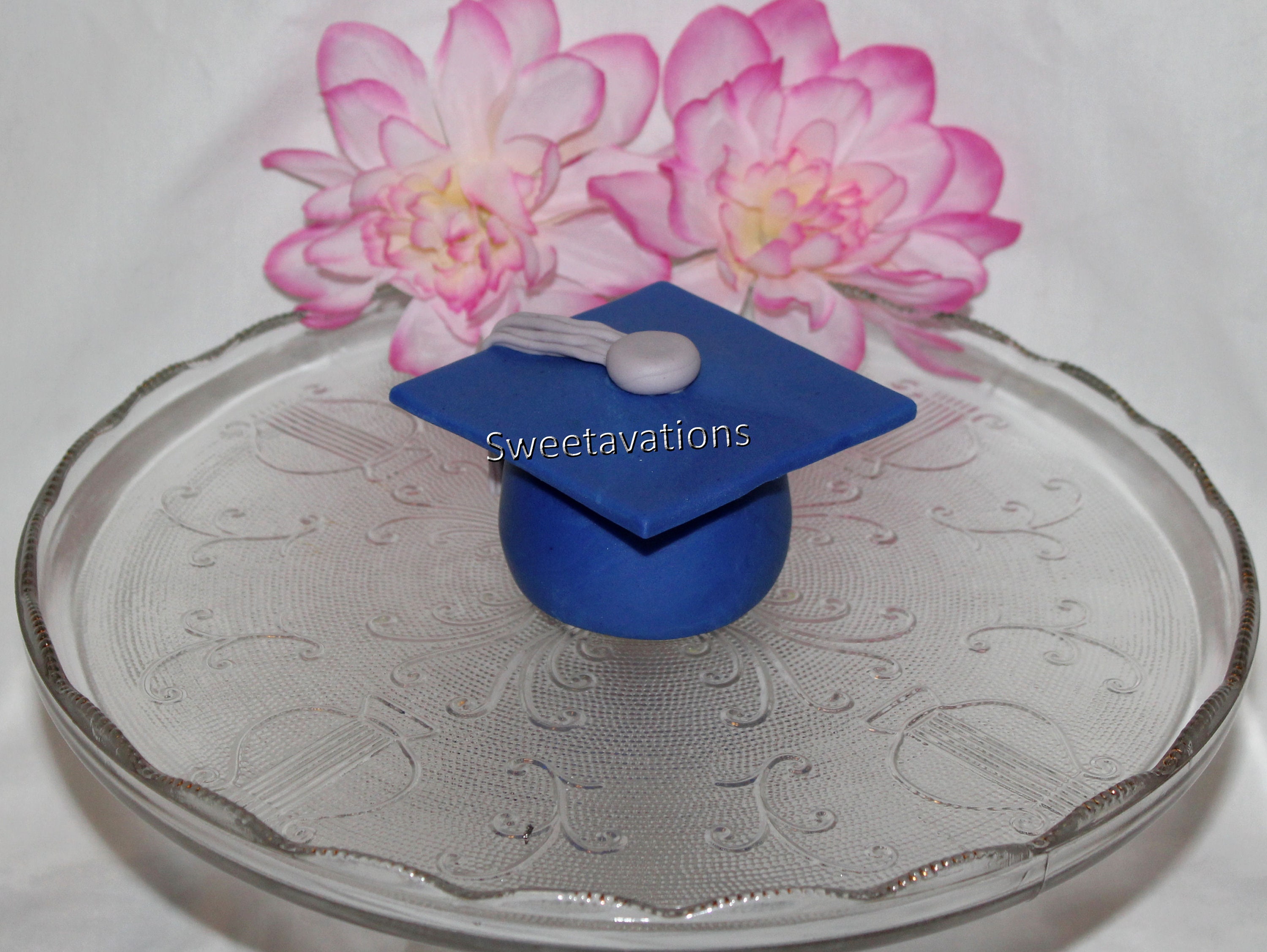 Fondant Graduation Cap Cake Topper Fondant Grad Hat Grad | Etsy