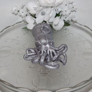 Fondant Octopus Cake Topper - Octopus Topper - Steampunk Topper ...