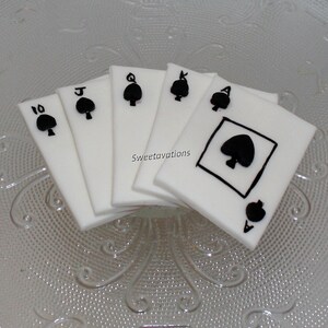 Fondant Poker Cake Topper - Casino Cake Topper - Poker Chip Topper ...