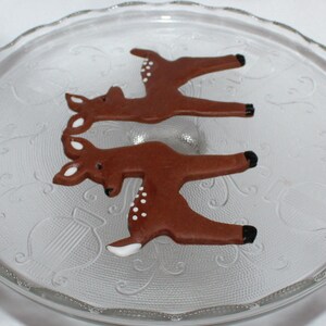 Fondant Deer Cake Topper - Woodland Animal Cake Topper - Deer Cake ...