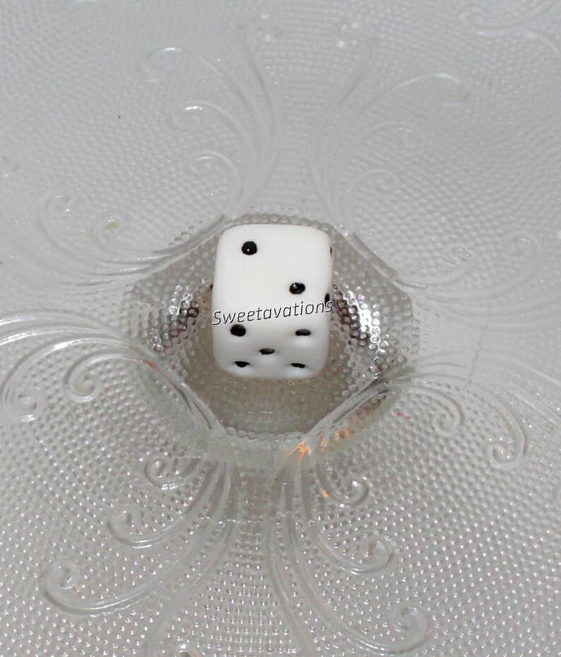 Fondant Dice Cake Topper Casino Topper Fondant Casino - Etsy