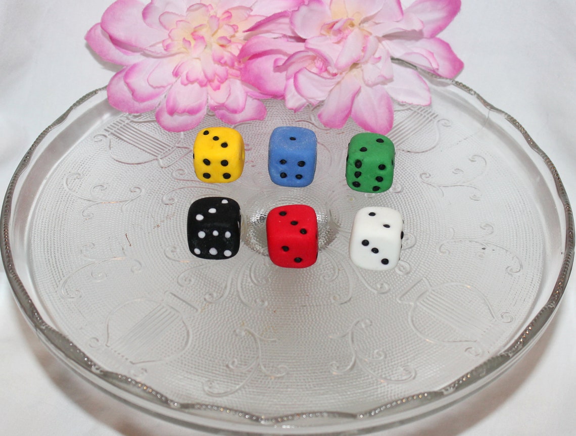Fondant Dice Cake Topper Casino Topper Fondant Casino - Etsy Nederland