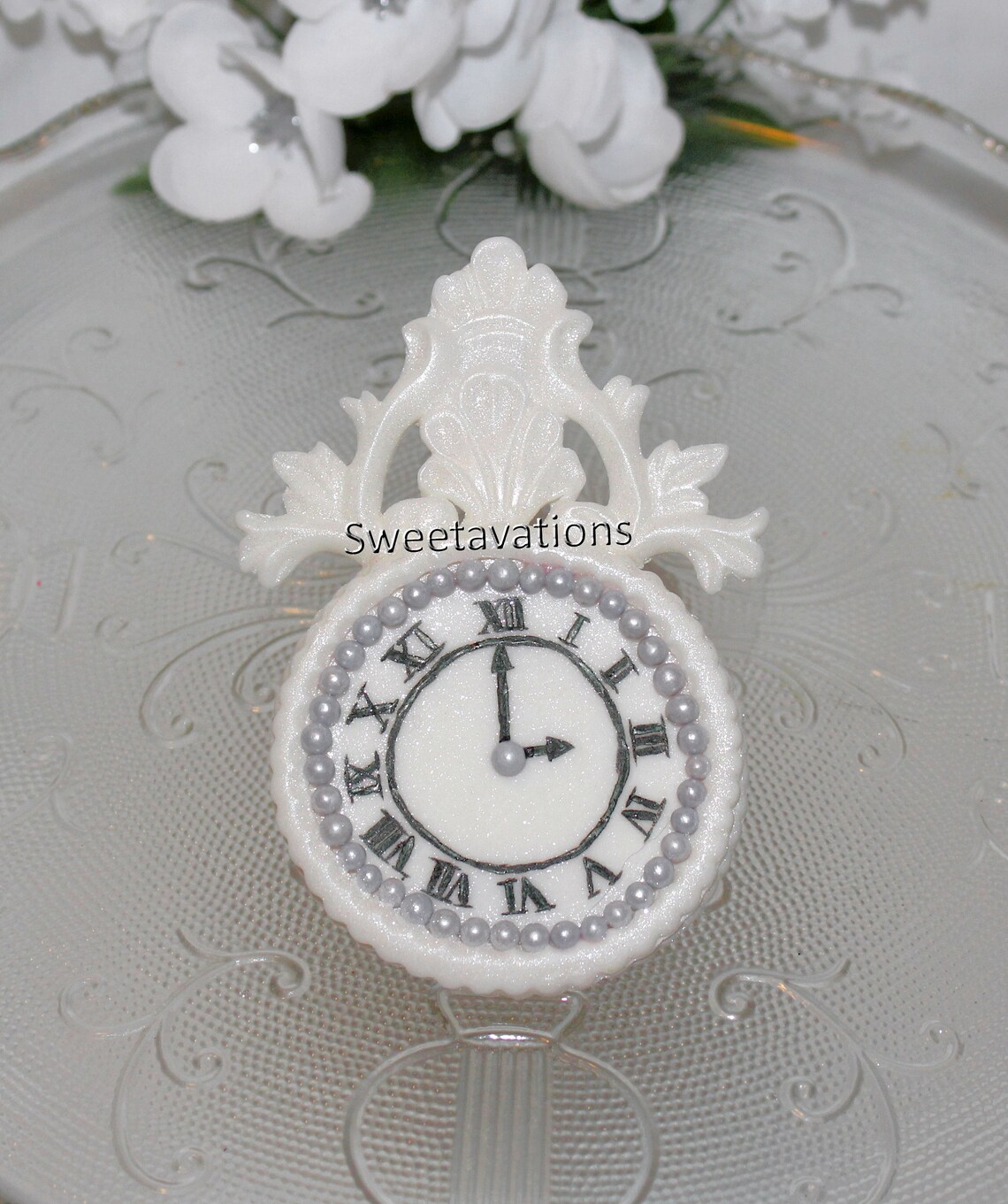 Fondant Clock Cake Topper Steampunk Topper Fondant - Etsy