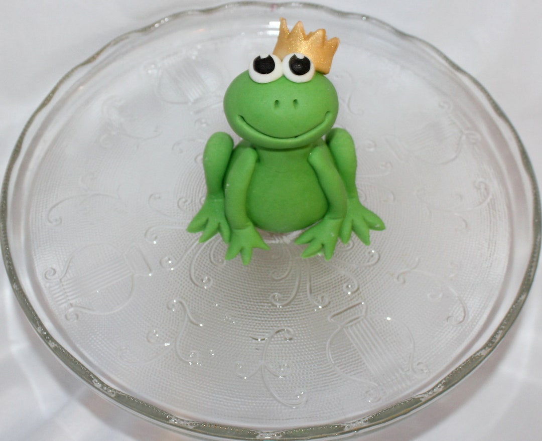 Fondant Frog Cake Topper - Frog Prince Topper - Woodland Animal Topper ...