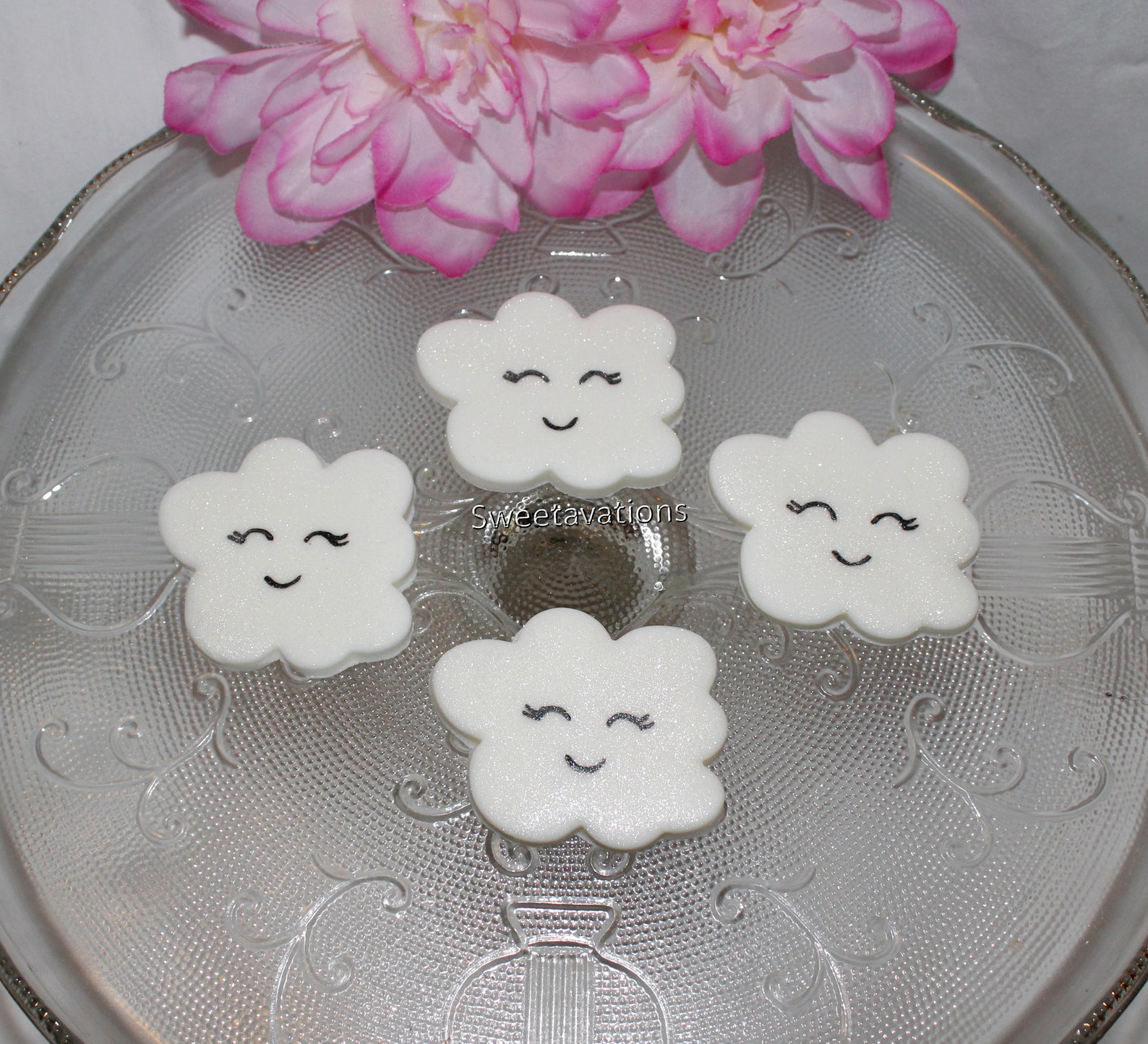 Fondant Cloud Cake Toppers Cloud Toppers Fondant Airplanes - Etsy