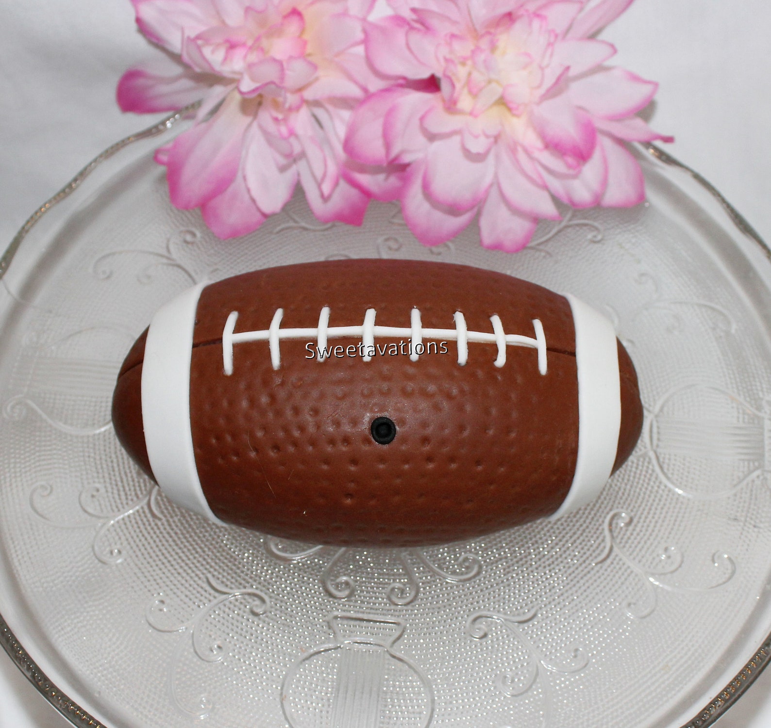 Fondant Football Cake Topper Football Topper Football | Etsy