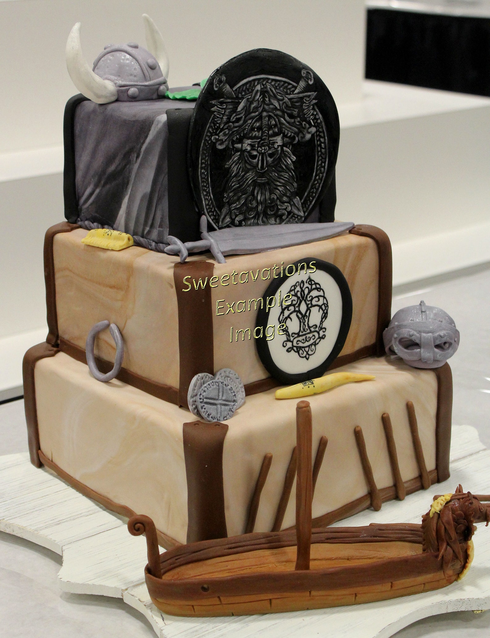 Fondant Viking Cake Topper Viking Topper Fondant Sword | Etsy