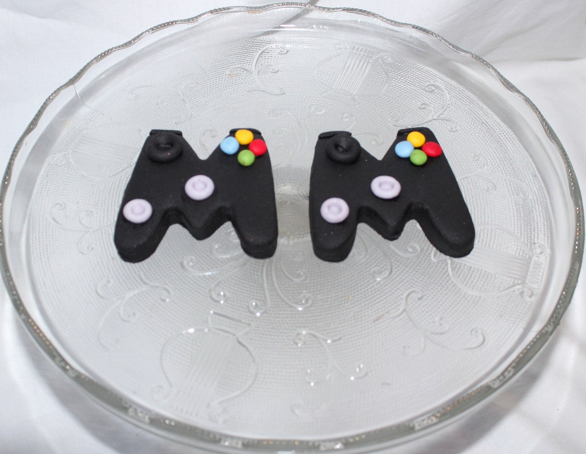 Fondant Gamer Cake Topper Fondant Computer Cake Topper - Etsy