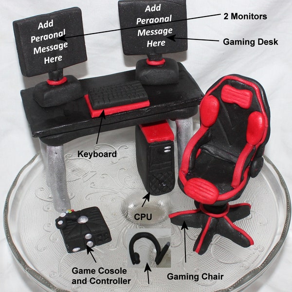 Gaming Cake Topper - Etsy