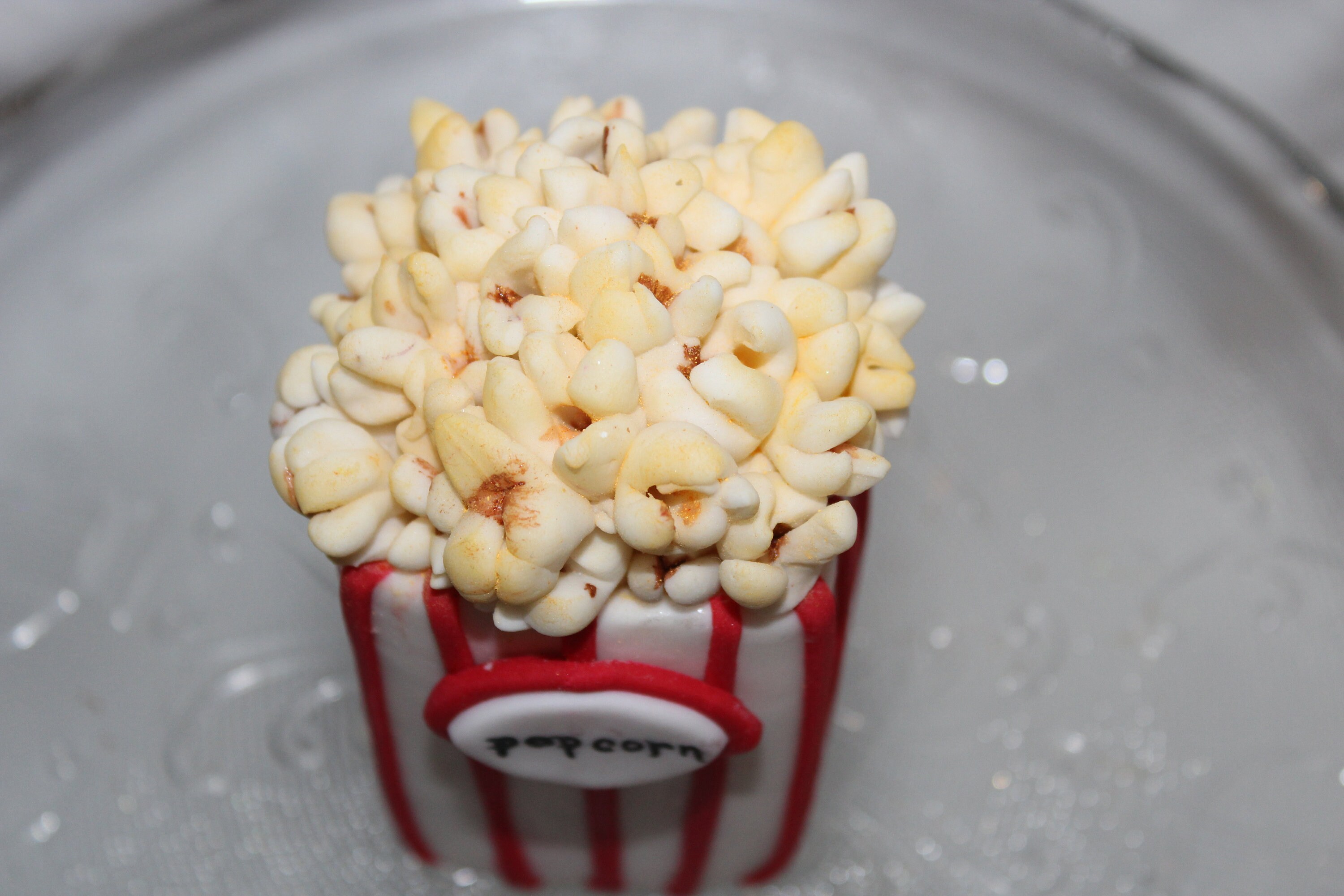 Fondant Popcorn Cake Topper Popcorn Topper Popcorn Theme | Etsy