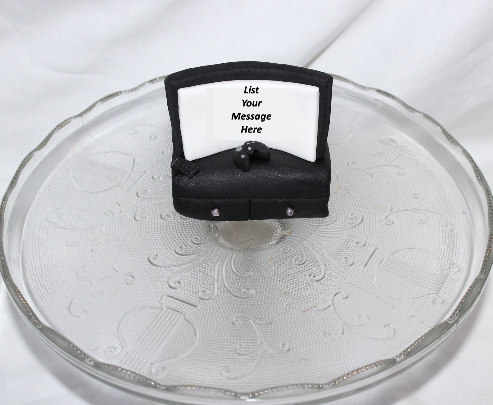 Fondant Gamer Cake Topper Fondant Computer Cake Topper | Etsy