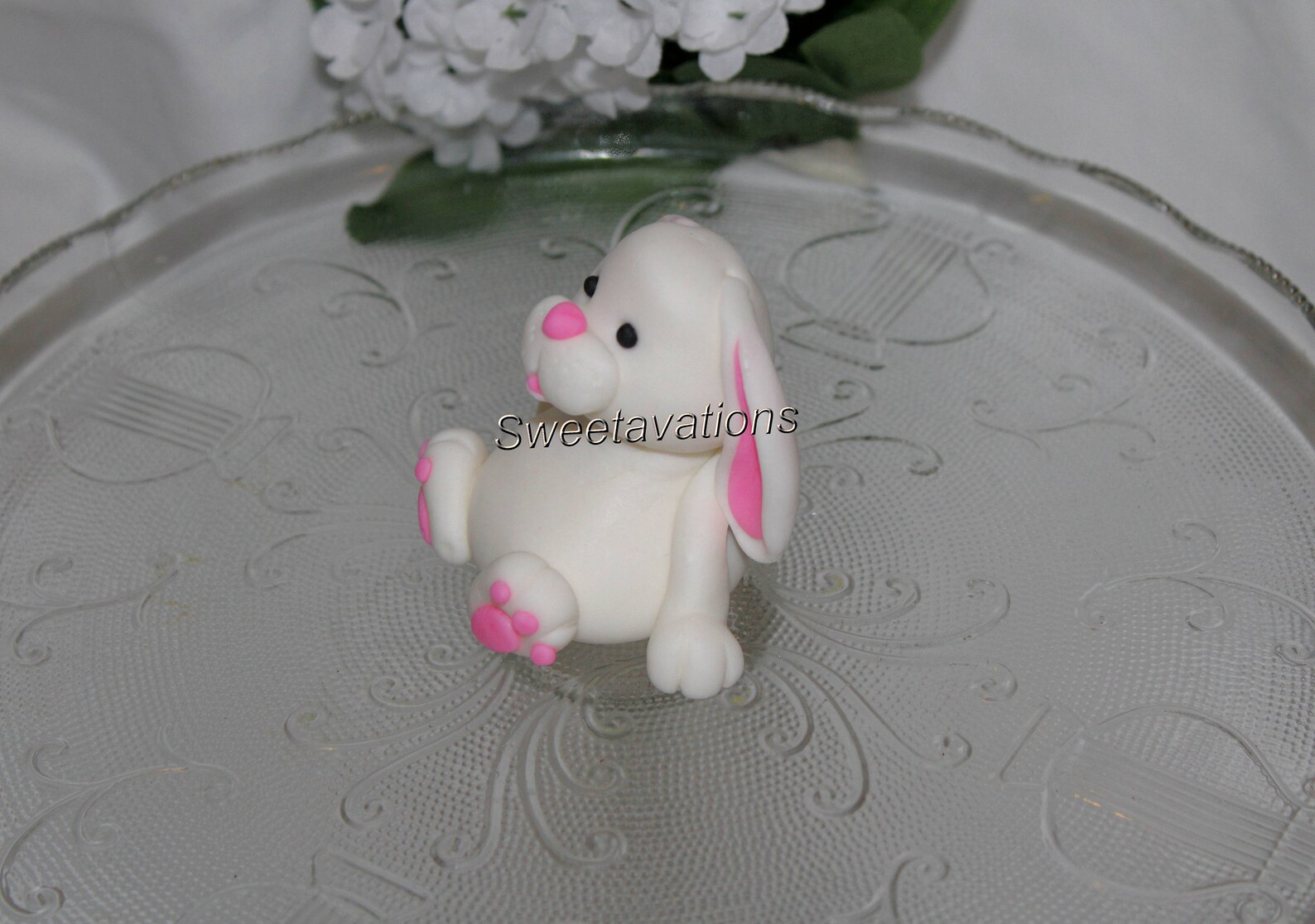 Fondant Bunny Cake Topper Bunny Topper Fondant Rabbit - Etsy