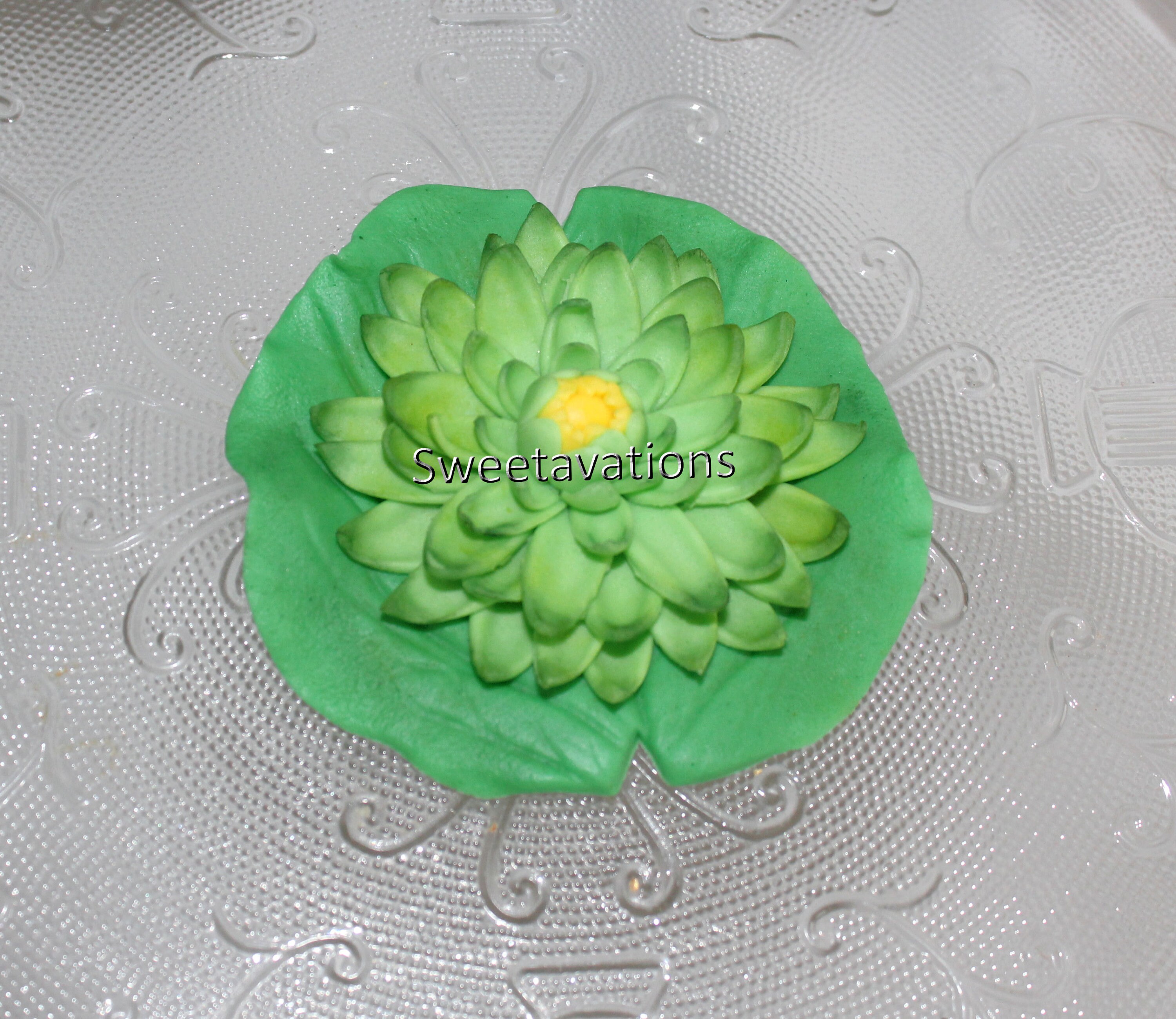 Sugar Flower Lotus Cake Topper Fondant Lotus Fondant Lily - Etsy UK