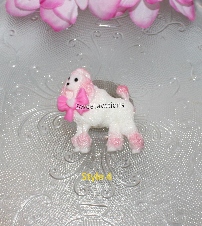 Fondant Dog Cake Topper Fondant Poodle Poodle Topper - Etsy