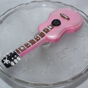 Fondant Guitar Cake Topper - Guitarist Cake - Guitar Birthday - Rock ...