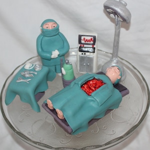 Fondant Surgeon Cake Topper - Fondant Stethoscope - Doctor Topper ...