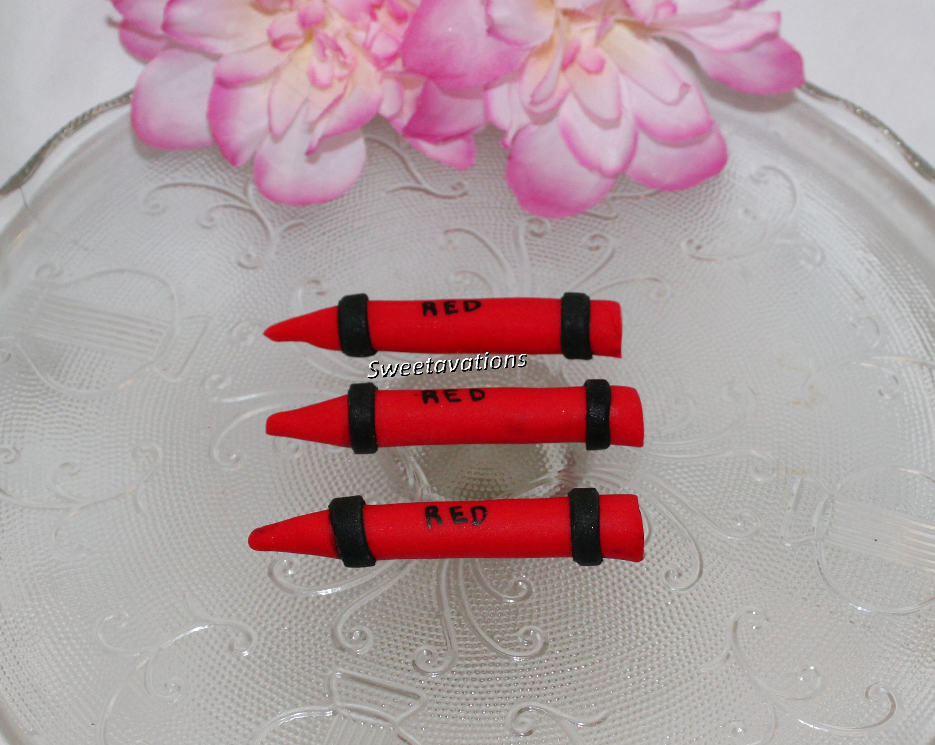Fondant Crayon Cake Topper Crayon Topper Fondant Art Art - Etsy UK