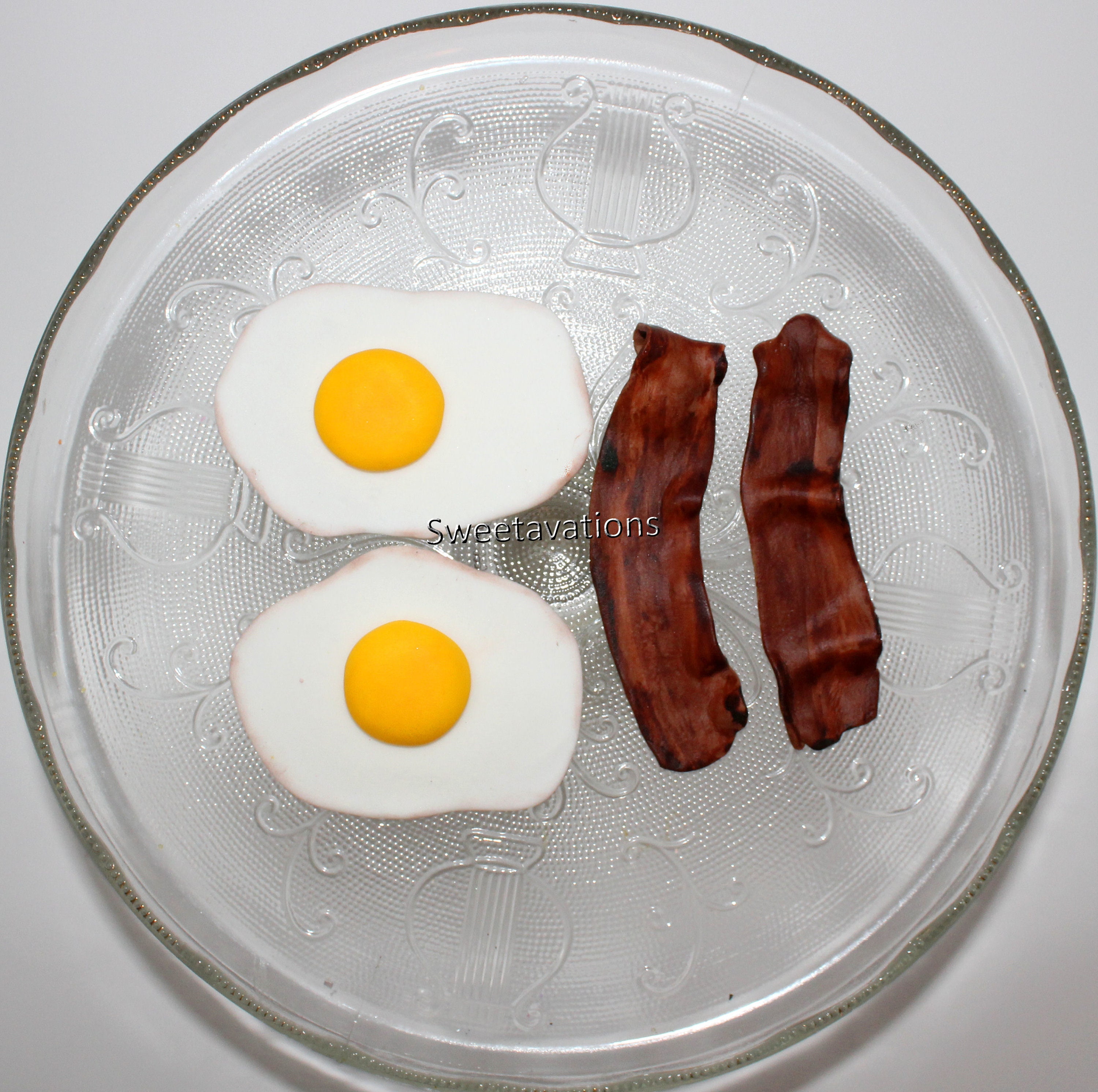 Fondant Eggs Cake Topper Fondant Bacon Fondant Breakfast - Etsy Canada