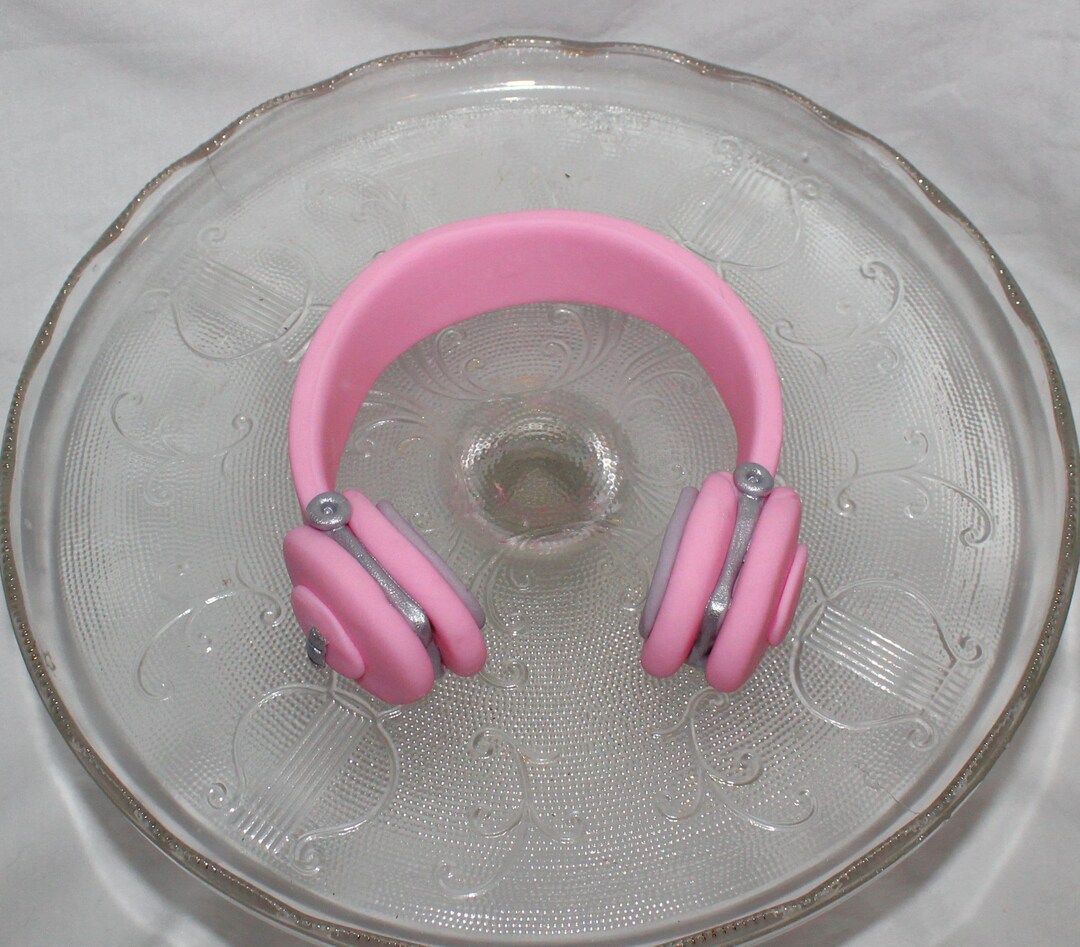 Fondant Headphones Cake Topper - Fondant Gamer - Music Cake Topper - DJ ...