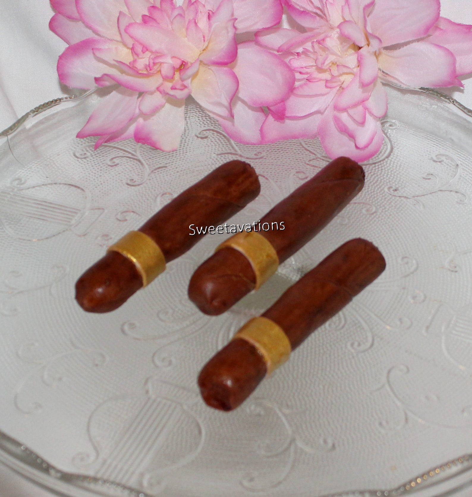 Fondant Cigar Cake Topper Fondant Humidor Cigar Topper | Etsy