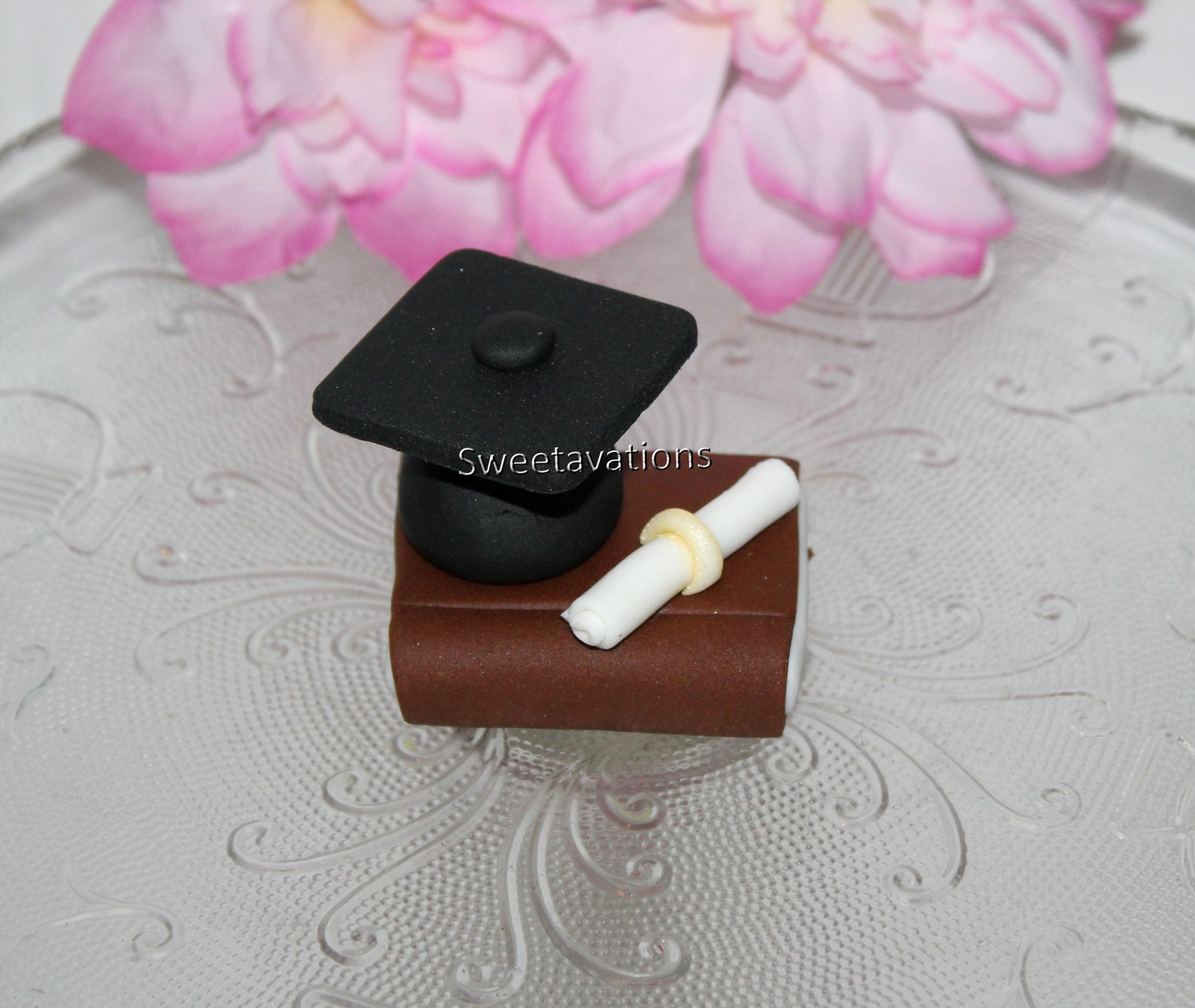 Fondant Graduation Cake Topper Graduation Cupcake Topper | Etsy