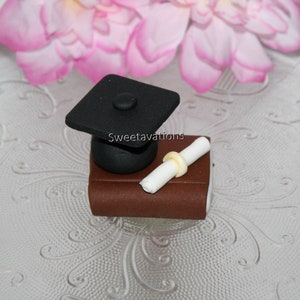 Fondant Graduation Cake Topper - Graduation Cupcake Topper - Fondant ...